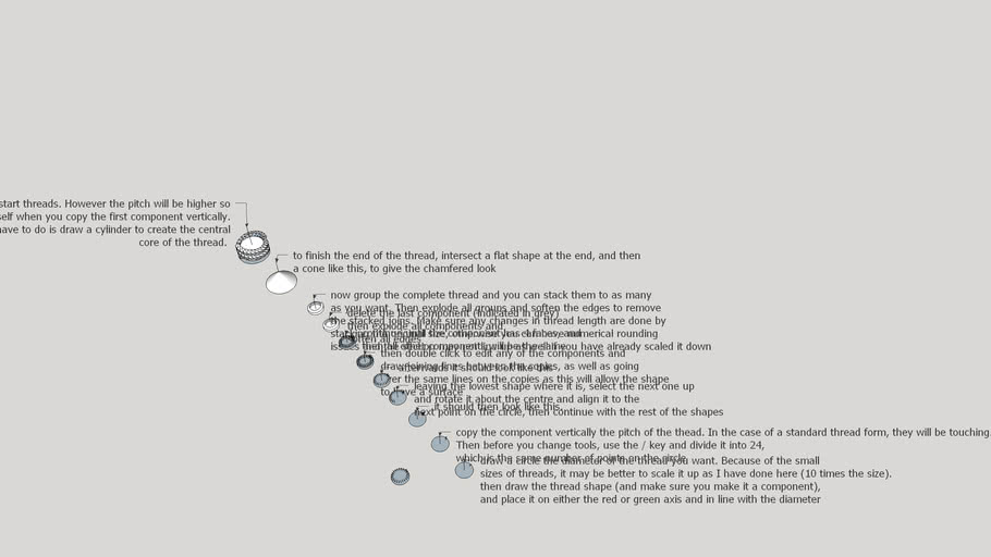 Thread Drawing Tutorial | 3D Warehouse