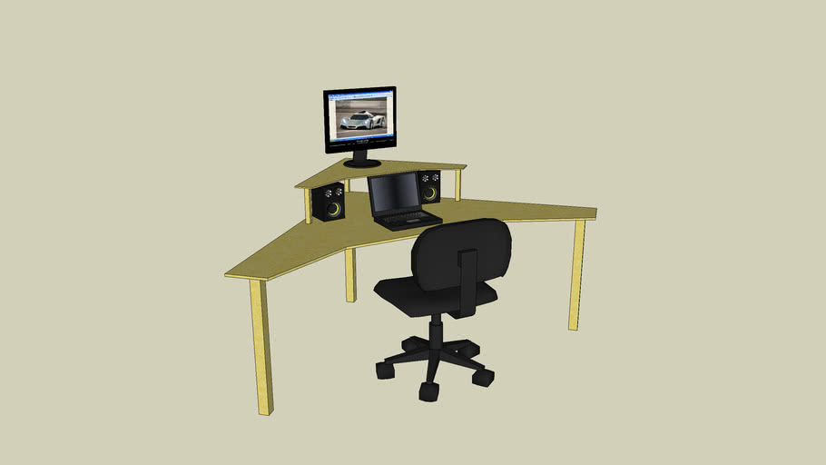 Study Desk | 3D Warehouse