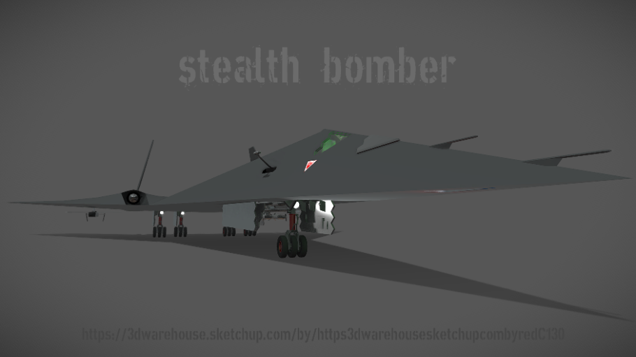 Supersonic stealth bomber concept. | 3D Warehouse