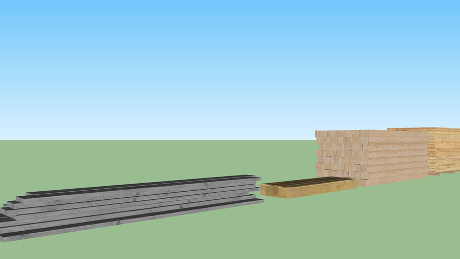 Stacked Planks set 3 | 3D Warehouse