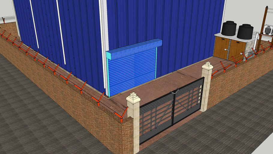 PEB G+1 Steel Building | 3D Warehouse