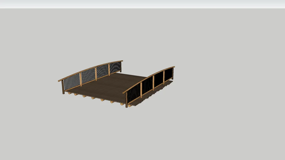 Small Wooden Bridge | 3D Warehouse