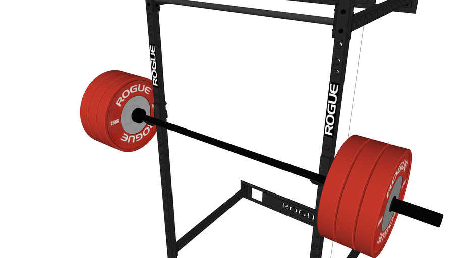 ROGUE FOLDING POWER RACK R-3W | 3D Warehouse