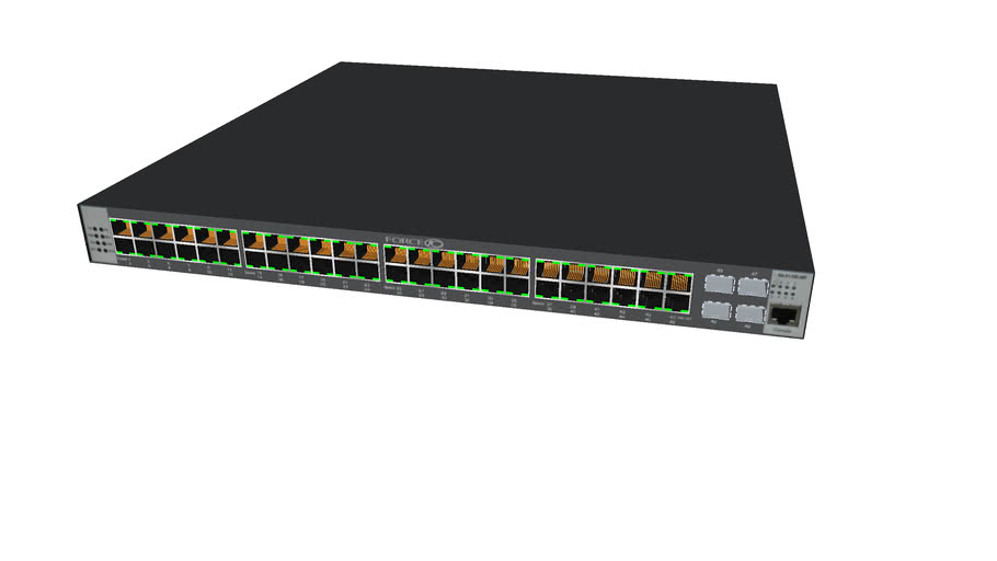 Force 10 48 port Gigabit Ethernet Switch | 3D Warehouse