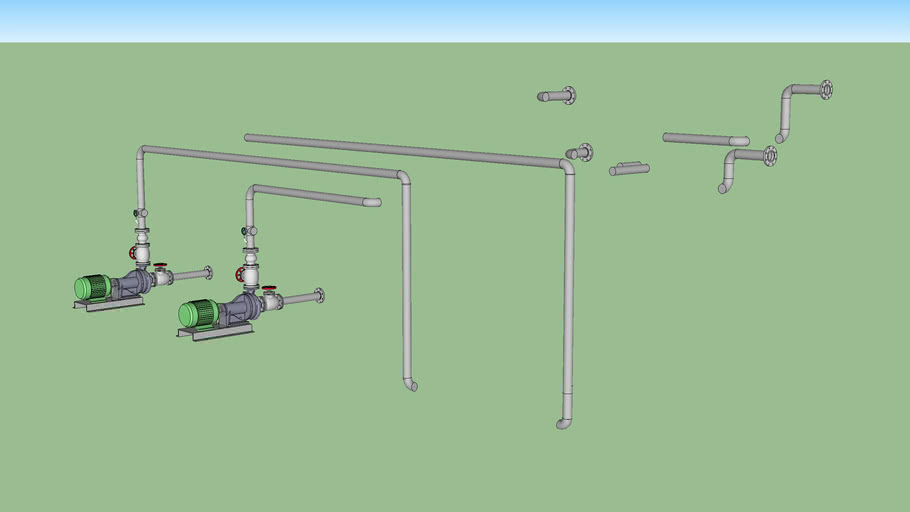 Flowmeter Piping | 3D Warehouse