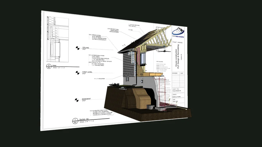 House process construction (Section) | 3D Warehouse