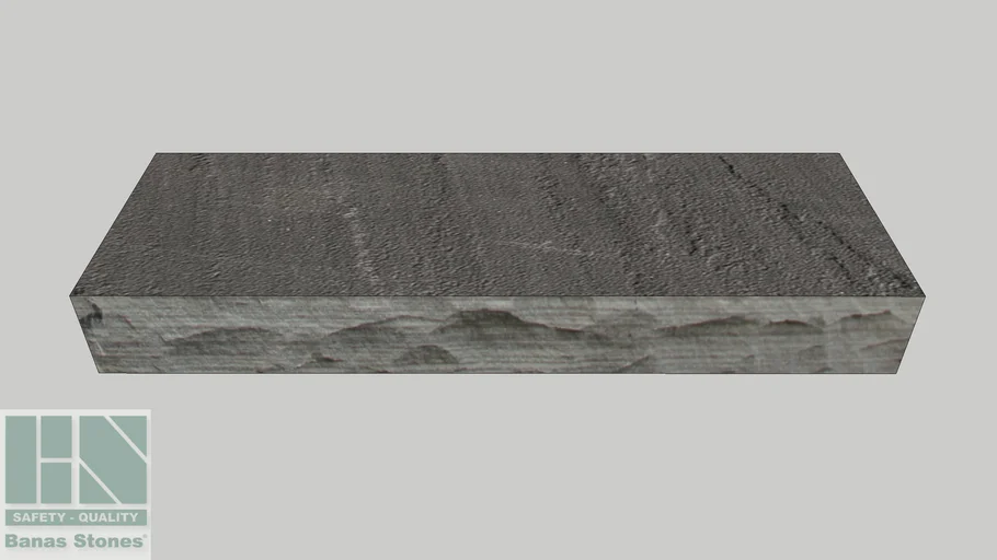 Banas Stones Natural 6' Steps/Risers - 16' x 48' - Bana Imperial Black ...