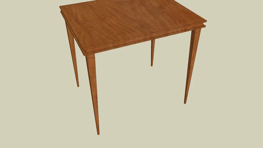 table simple | 3D Warehouse