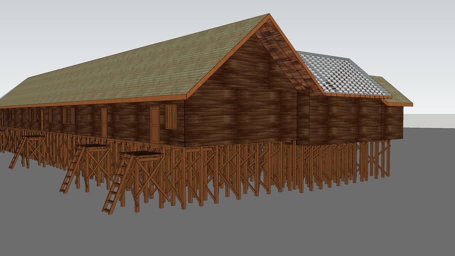 RUMAH ADAT DAYAK , | 3D Warehouse