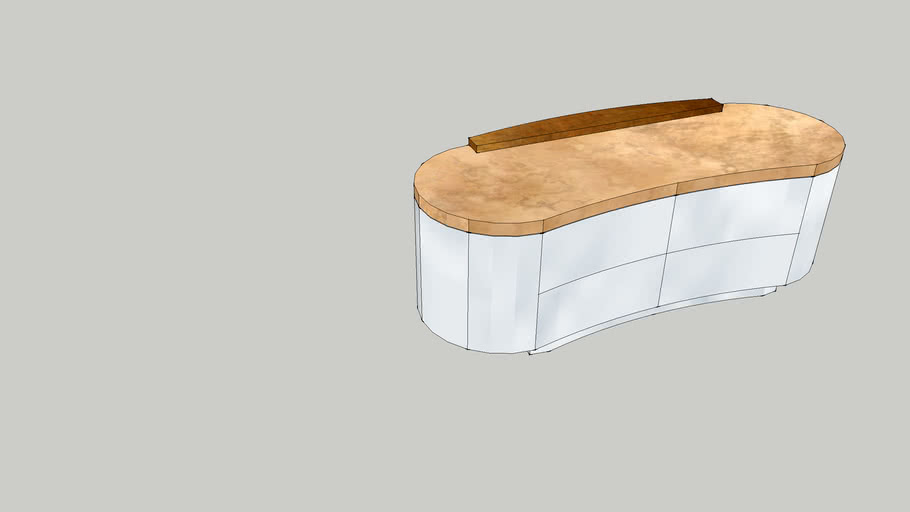 Curved Kitchen Island | 3D Warehouse