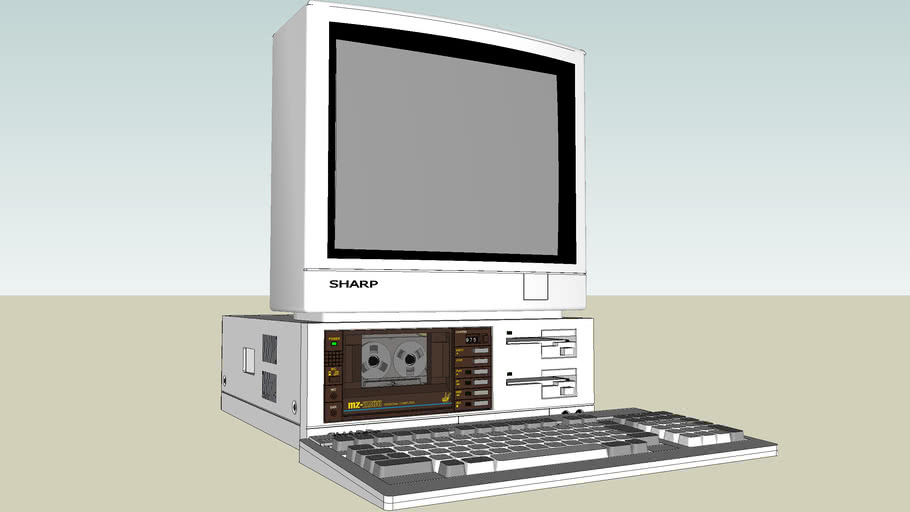 SHARP Personal Computer MZ-2500(1985 Japan) | 3D Warehouse