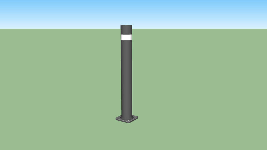R-8323-FL flexible bollard | 3D Warehouse