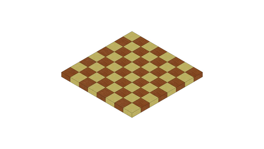 30mm square chess board | 3D Warehouse