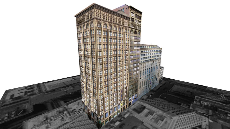 Fisher Building and Block | 3D Warehouse