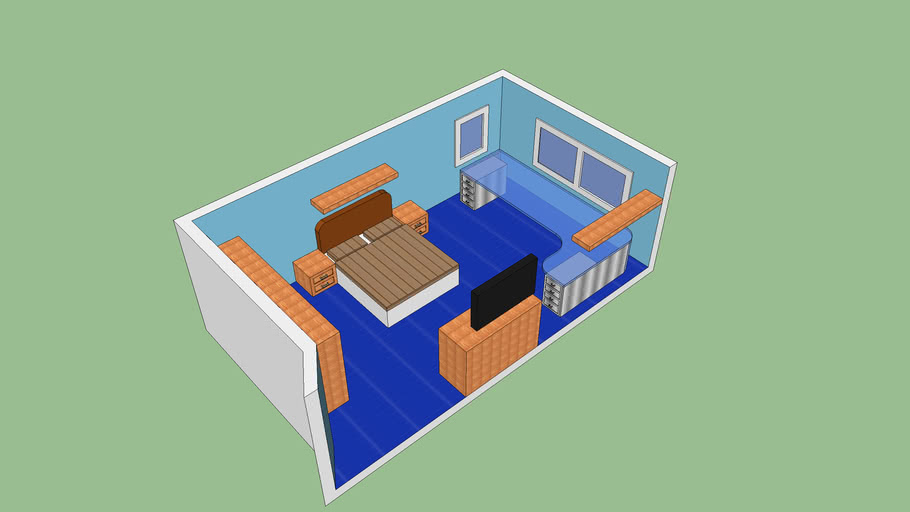 Modern, Student's Bedroom | 3D Warehouse