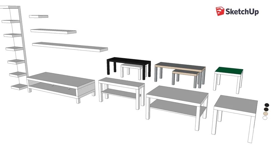 series IKEA LACK | 3D Warehouse