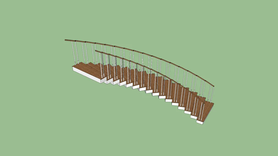 Curved Staircase | 3D Warehouse