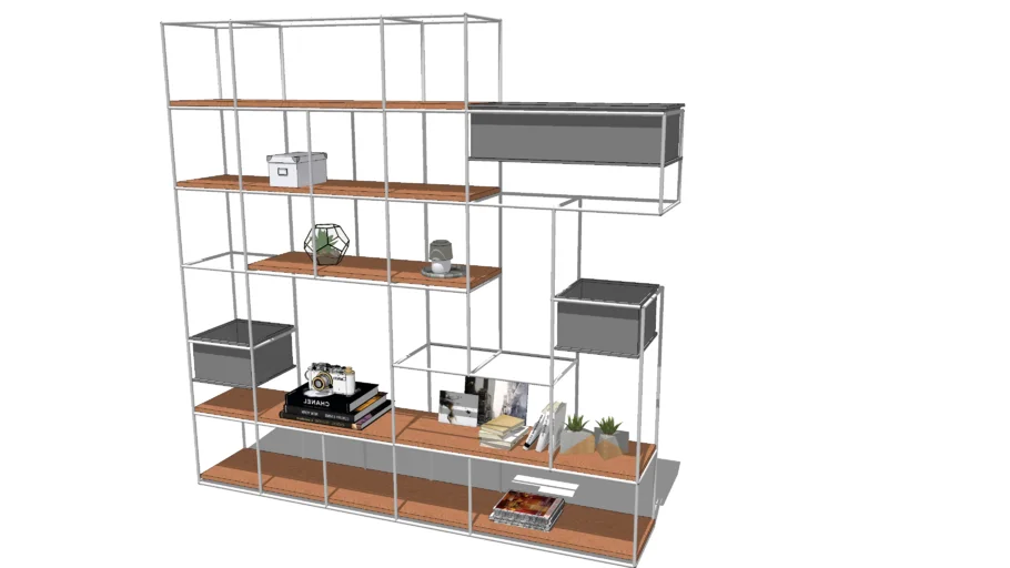 Estante 3d Com Vertical