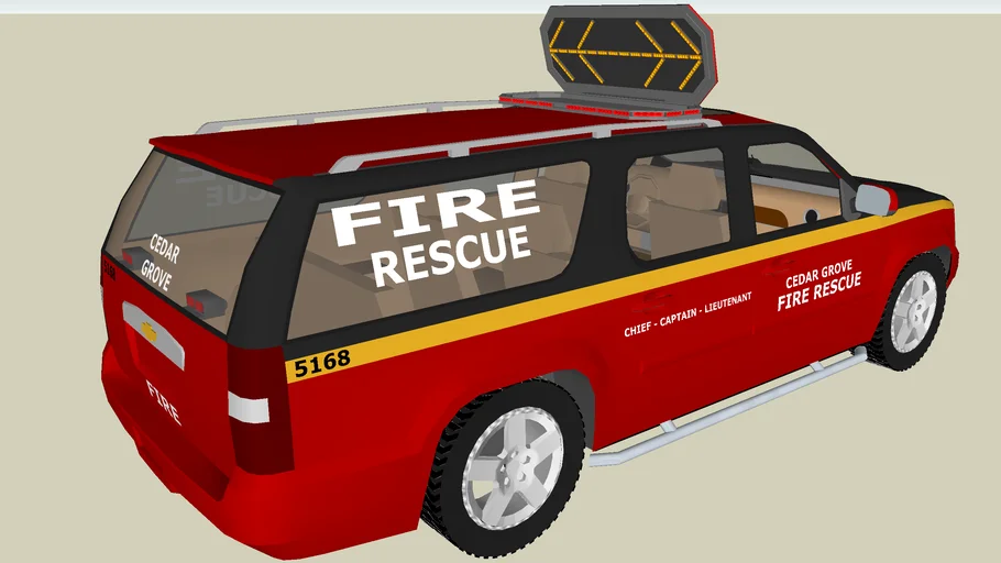 Cedar Grove Fire Rescue Officers SUV | 3D Warehouse