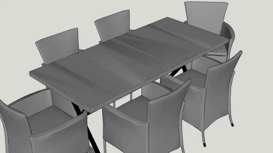 dining table set | 3D Warehouse