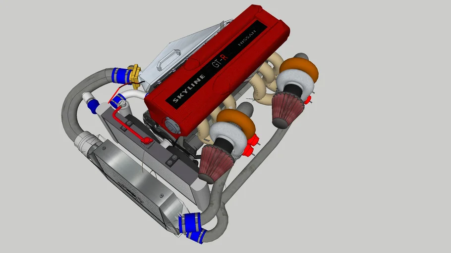 2.6L RB26DETT | 3D Warehouse