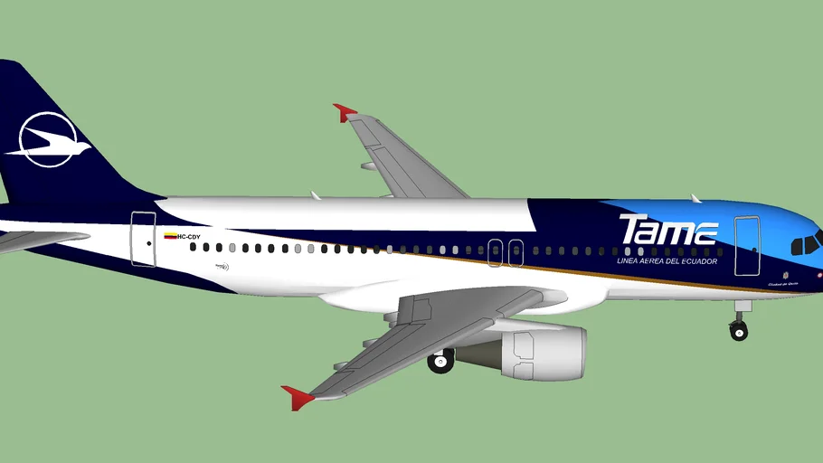 Airbus A320-232 TAME (livery 2003-2011) | 3D Warehouse