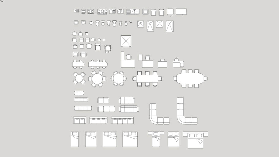 Mobiliario 2D | 3D Warehouse