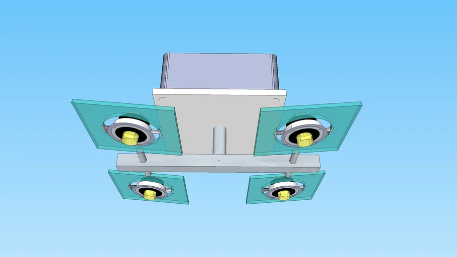 Ikea FUGA - Plafonnier 4 Spots | 3D Warehouse