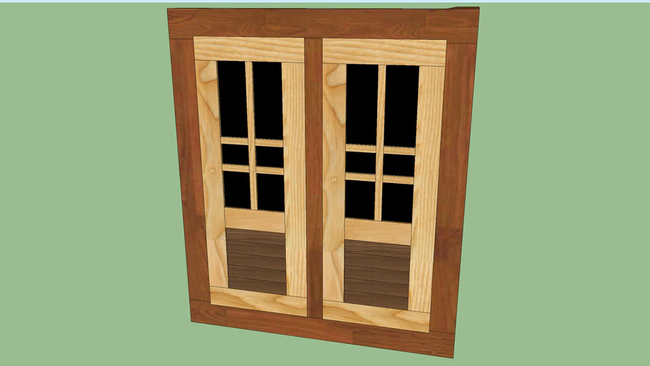 WOODEN CORNER WINDOW | 3D Warehouse