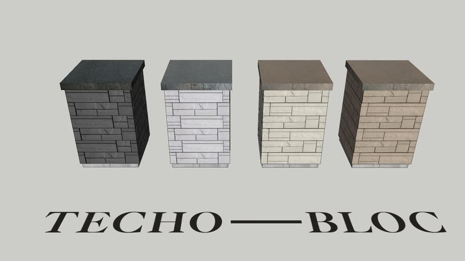 Techo-Bloc - Pillar - Iconic | 3D Warehouse