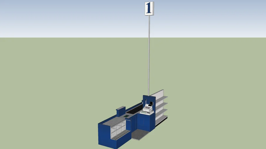 Checkout lane | 3D Warehouse