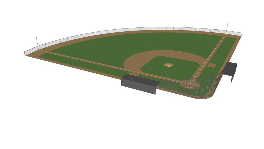 Major League Baseball Field - Detailed | 3D Warehouse