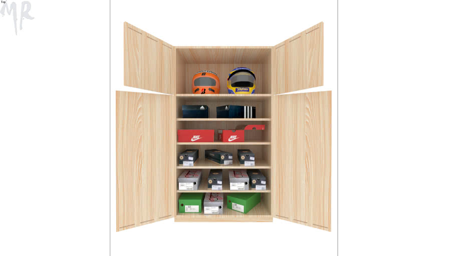 Rak sepatu dan helm (helmet and shoerack) by #Martapasaa | 3D Warehouse