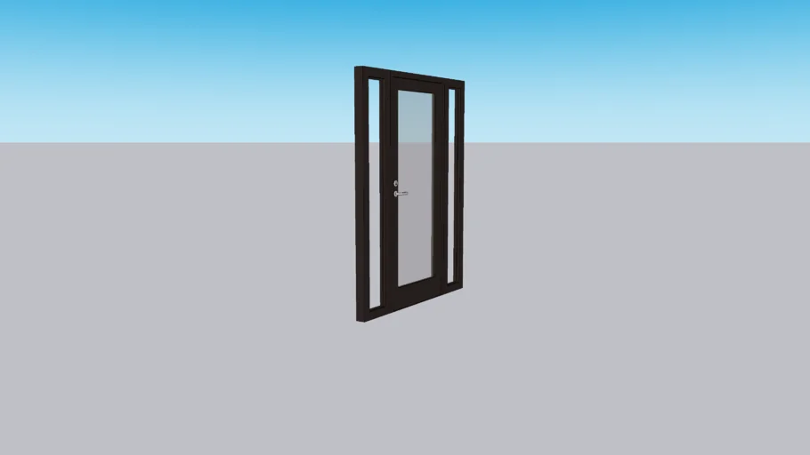 entry door with sidelights | 3D Warehouse