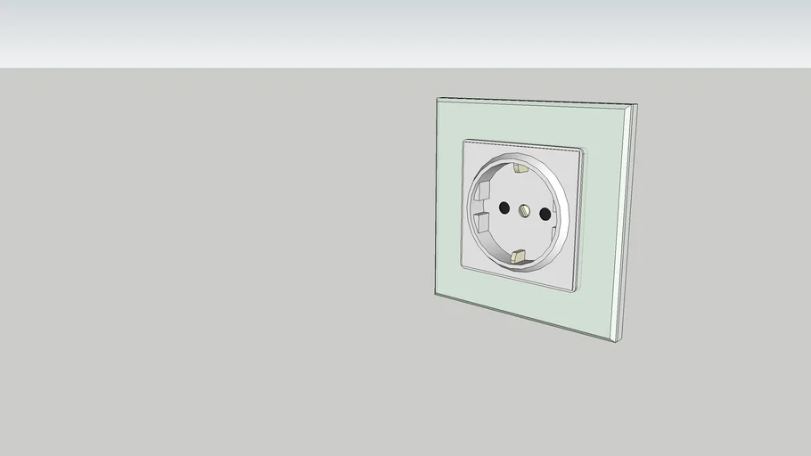Coswall/SRFIN Type-86 standard (86mm, China, UK) electrical Wall-Socket | 3D Warehouse