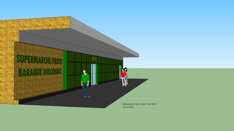 facade magasin | 3D Warehouse