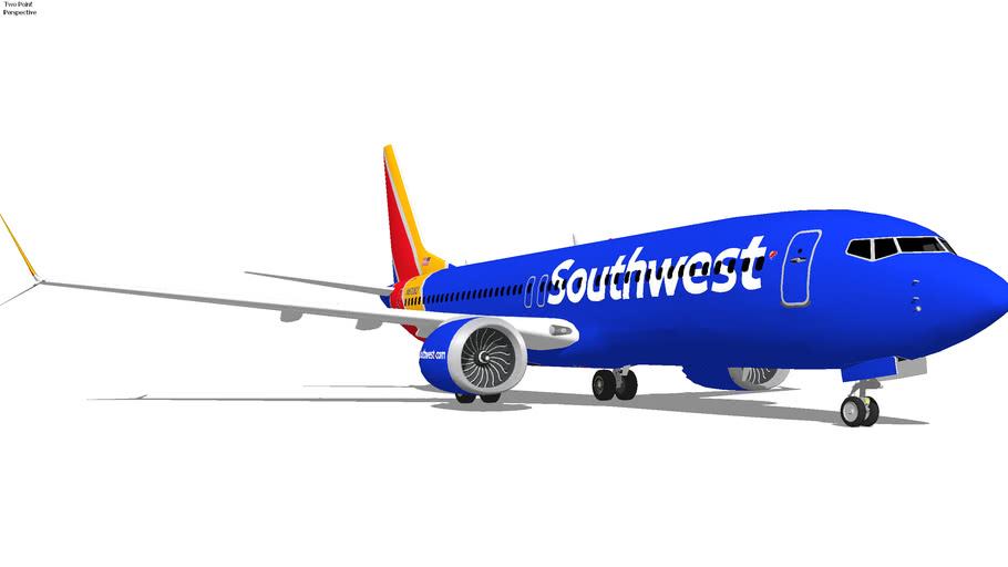 Southwest Airlines Boeing 737 MAX 8 (2019) N8728Q | 3D Warehouse