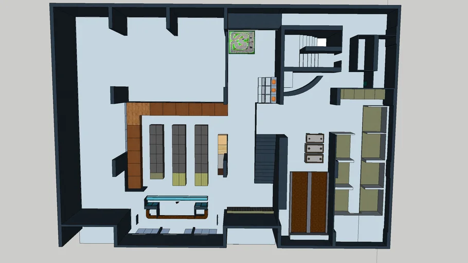 Plan mezzanine | 3D Warehouse