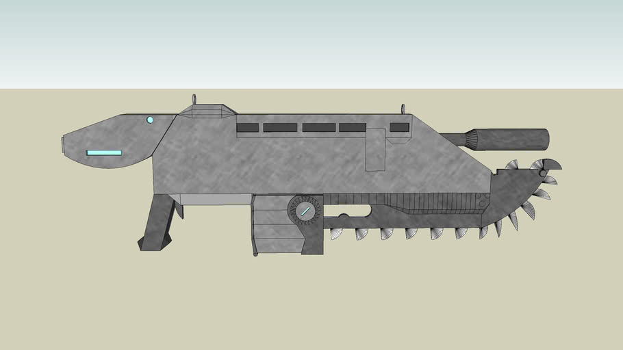 Gears Of War Lancer Machine Gun | 3D Warehouse