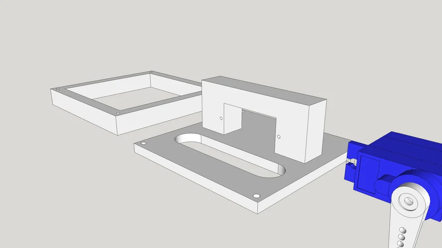 HXT 900 9g servo wing mount | 3D Warehouse