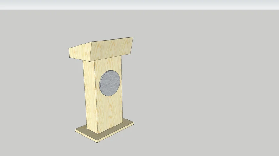 wooden podium 1 | 3D Warehouse