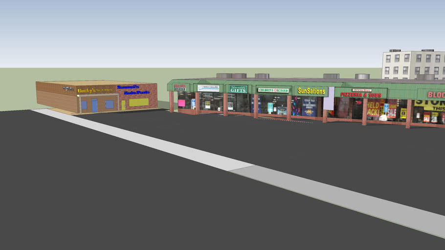strip mall | 3D Warehouse