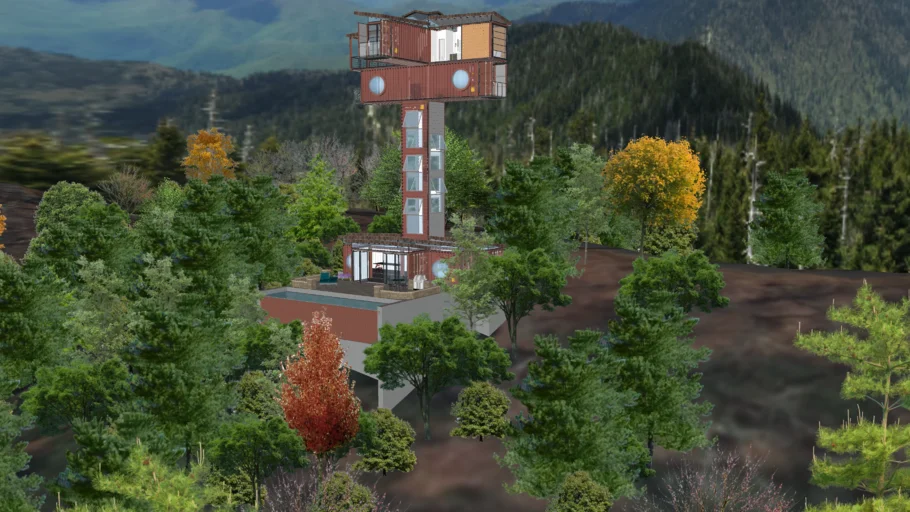 Container Tree House | 3D Warehouse