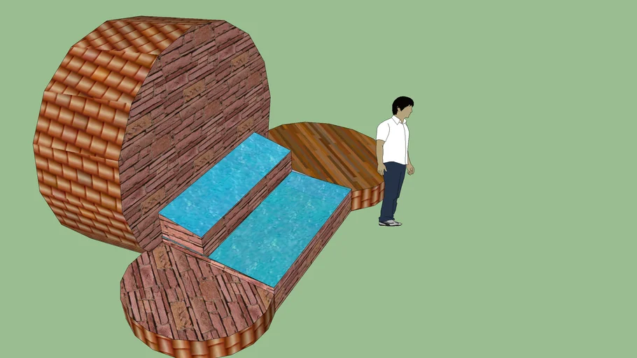 water stairs | 3D Warehouse