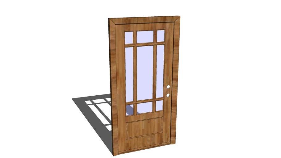 Exterior wooden front door | 3D Warehouse