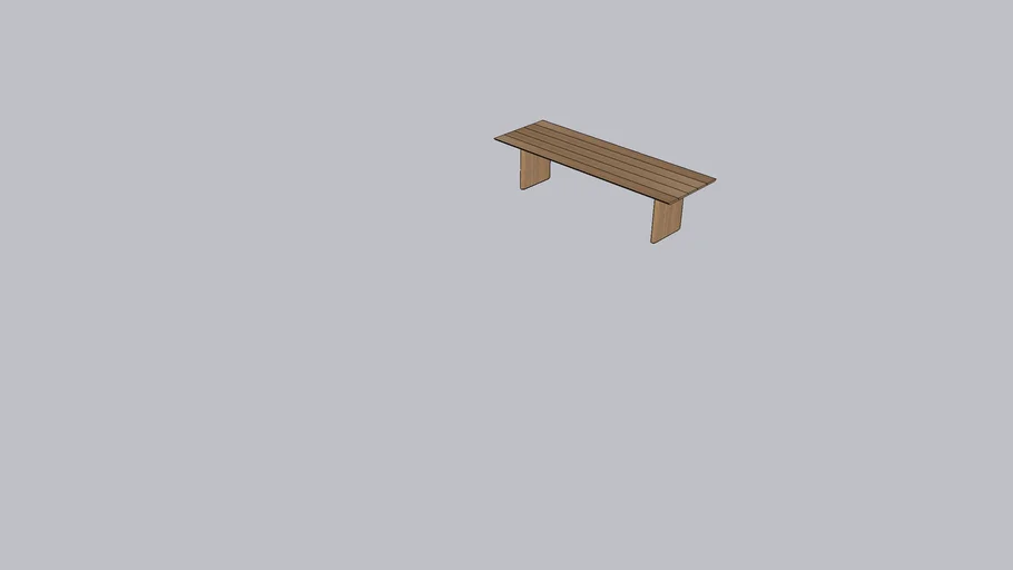 BALMAIN TEAK RECTANGULAR DINING TABLE_4. | 3D Warehouse