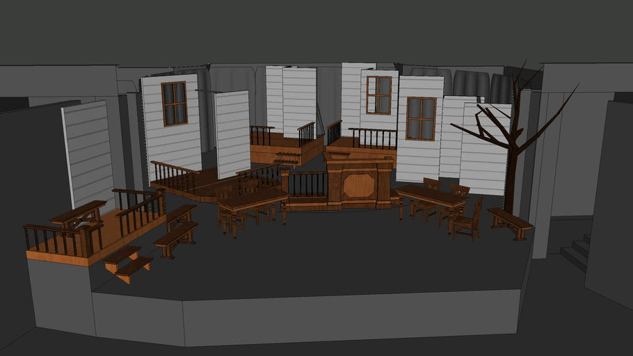 To Kill A Mockingbird Set Design- Tacoma Little Theatre | 3D Warehouse