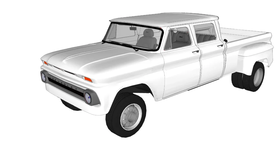 66 Chevy C30 Crew Cab modification | 3D Warehouse