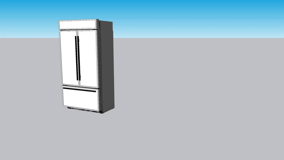 Thin Shaker Profile Panel Ready Refrig. | 3D Warehouse