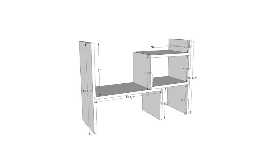 desktop shelves | 3D Warehouse